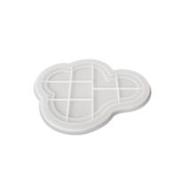China Dropping Resin Irregular Terraced Tray Ornament DIY Cement Gypsum Dish Plate Silicone Mold for sale
