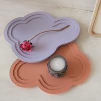 China Dropping Resin Irregular Terraced Tray Ornament DIY Cement Gypsum Dish Plate Silicone Mold for sale
