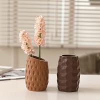 China Ins Wind Hexagonal Cut Elliptical Wave Pattern Vase DIY Resin Gypsum Cement Flower Pot Flower Utensil Silicone Mold for sale