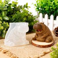 China Popular Cartoon Hippopotamus Silicone Mold Creative Home Decoration Ornament Gypsum Mold DIY Easter Candle Mold for sale