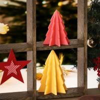 China DIY Glue Christmas Tree Candle Silicone Mold Christmas Aromatherapy Gypsum Candle Display Platform Mold for sale