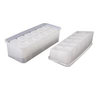 China Crystal Dropper Mold DIY Handmade Storage Box High Brightness Twelve Square Storage Box Silicone Mold for sale