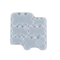 China DIY Crystal Dropper Mold With Hole Size, Dog Bone, Six Connected Bone, Pet Hanging Silicone Mold for sale