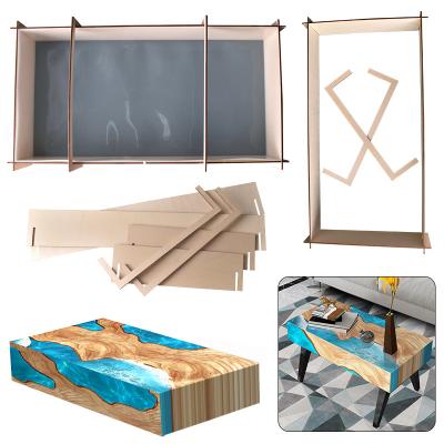 China DIY Crystal Drip Glue Mold River Table Making Silicone Mold Spot Wholesale for sale