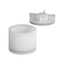 China DIY Dropper Circular Grid Storage Box Storage Can Aromatherapy Gypsum Candle Cup Container Silicone Mold for sale