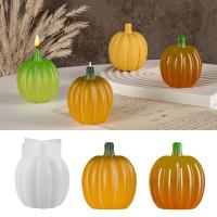 China Crystal Dropper Resin Gypsum Pumpkin Candle Ornament Silicone Mold DIY Halloween Series Grinding Tool for sale