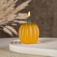 China Crystal Dropper Resin Gypsum Pumpkin Candle Ornament Silicone Mold DIY Halloween Series Grinding Tool for sale