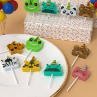 China DIY Aromatherapy Gypsum Cartoon Four In One Small Animal Birthday Party Baking Decoration Candle Silicone Mold for sale