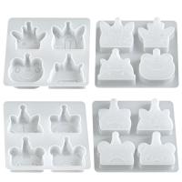 China DIY Aromatherapy Gypsum Cartoon Four In One Small Animal Birthday Party Baking Decoration Candle Silicone Mold for sale