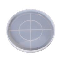China DIY Crystal Dropper Mold, Table Decoration, Round Shallow Groove Table, Mirror Silicone Mold for sale