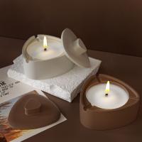 China Round Triangle Simple Wind Smoke Ash Storage Tank, Table, DIY Aromatherapy Gypsum Candle Cup, Silicone Mold for sale