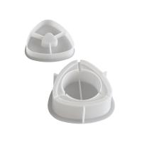China Round Triangle Simple Wind Smoke Ash Storage Tank, Table, DIY Aromatherapy Gypsum Candle Cup, Silicone Mold for sale