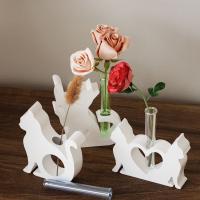 China DIY Drip Glue Flower Vase Branch Hydroponic Flower Utensils Pendant Platform Film Set Little Cat Series Flower Utensils Silicone Mold for sale