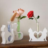 China DIY Drip Glue Flower Vase Branch Hydroponic Flower Utensils Pendant Platform Film Set Little Cat Series Flower Utensils Silicone Mold for sale