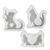China DIY Drip Glue Flower Vase Branch Hydroponic Flower Utensils Pendant Platform Film Set Little Cat Series Flower Utensils Silicone Mold for sale