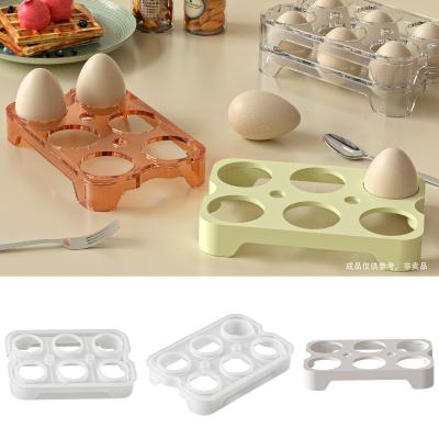 China Easter Egg Bracket Ornament Silicone Mold DIY Six Piece Egg Base Drip Plaster Mold for sale