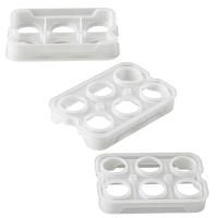 China Easter Egg Bracket Ornament Silicone Mold DIY Six Piece Egg Base Drip Plaster Mold for sale