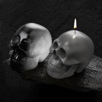 China DIY Crystal Dropper Candle Plaster Mold, Buck Tooth Skull Ornament, Table Decoration Silicone Mold for sale