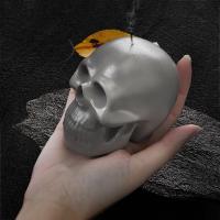China DIY Crystal Dropper Candle Plaster Mold, Buck Tooth Skull Ornament, Table Decoration Silicone Mold for sale