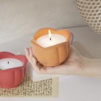 China DIY Gypsum Aromatherapy Candle Cup Rose Storage Jar Mirror Flower Pot Decoration Silicone Mold Wholesale for sale