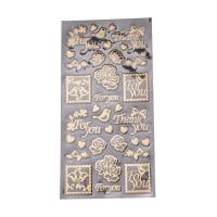 China DIY Crystal Drop Adhesive Sticker Gold Material Self-adhesive Filling Table Decoration Letter Transparent Sticker for sale