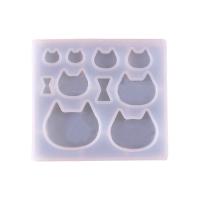 China Kitten Earnail Pendant Silicone Mold Little Rabbit Earnail Hair Clip Patch Mold DIY Dropping Mold for sale