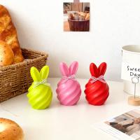 China Easter Spiral Rabbit Silicone Mold Handmade DIY Aromatherapy Candle Gypsum Fragrance Stone Ornament Dropping Mold for sale