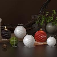 China Circular Rotating Striped Candle Silicone Mold DIY Aromatherapy Candle Gypsum Fragrance Stone Pendant Dropping Mold for sale