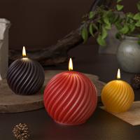 China Circular Rotating Striped Candle Silicone Mold DIY Aromatherapy Candle Gypsum Fragrance Stone Pendant Dropping Mold for sale