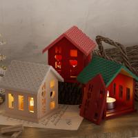 China DIY Resin Gypsum Love Home House Splicing Candles Night Lights Christmas House Silicone Mold for sale