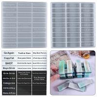 China DIY Crystal Dropping Glue Mold, Stacking Music Building Blocks, Character Cards, Sincere Words, Big Adventure, Drawing Cards, Silicone Mold for sale