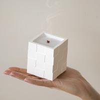 China DIY Resin Circular Square Pen Holder Storage Box Mosaic Rubik's Cube Gypsum Candle Cup Silicone Mold for sale