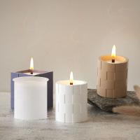 China DIY Resin Circular Square Pen Holder Storage Box Mosaic Rubik's Cube Gypsum Candle Cup Silicone Mold for sale