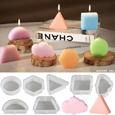 China DIY Dropper Glue Triangle, Square Circle, Pentagon, Semicircle, Trapezoid, Cloud Fragrance, Gypsum Candle, Silicone Mold for sale