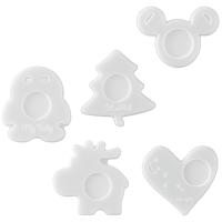 China Ins Wind Love Hippo Penguin Christmas Tree Candlestick Roman Column Candlestick Gypsum Ornament Silicone Mold for sale