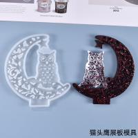 China DIY Crystal Dropping Glue Mold Funny Series Owl Display Board Platform Decoration Silicone Mold Wholesale for sale
