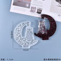 China DIY Crystal Dropping Glue Mold Funny Series Owl Display Board Platform Decoration Silicone Mold Wholesale for sale