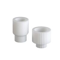 China DIY Crystal Dropper Cement Cup Jar Dropper Mold Striped Gypsum Candle Cup Ornament Mirror Silicone Mold for sale