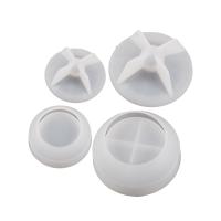 China DIY Crystal Dropper Resin Cement Storage Box, Polished Mirror Surface, Circular Gypsum Candle Cup, Silicone Mold for sale