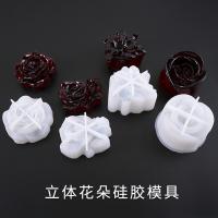 China Crystal Dropper Mold DIY Jewelry New Mirror Three-dimensional Flower High Brightness Flower Silicone Mold for sale