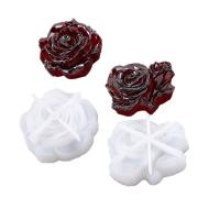 China Crystal Dropper Mold DIY Jewelry New Mirror Three-dimensional Flower High Brightness Flower Silicone Mold for sale
