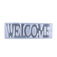 China DIY Crystal Dropping Mold English Letter WELCOME - Welcome To List Silicone Mold Wholesale for sale