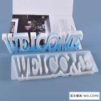 China DIY Crystal Dropping Mold English Letter WELCOME - Welcome To List Silicone Mold Wholesale for sale