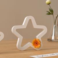 China New Pentagram Silicone Mold DIY Drip Glue Mirror Hollow Star Hanging Ornament Gypsum Mold for sale