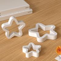 China New Pentagram Silicone Mold DIY Drip Glue Mirror Hollow Star Hanging Ornament Gypsum Mold for sale
