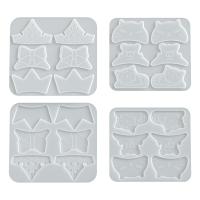 China DIY Crystal Drop Glue Cat Bear Crown Butterfly Hair Clip Hair Clip Shark Clip Jewelry Silicone Mold for sale