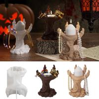 China Dropping Resin Skull, Snake Dragon Claw, Eagle Claw, Candle Holder, DIY Gypsum Hand Decoration, Candle Holder, Silicone Mold for sale