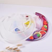 China DIY Crystal Dropping Resin Gypsum Star Moon Plate Storage Box Silicone Mold Wholesale for sale