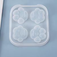 China DIY Dropper Mold, Ice Grid Cat Paw Mold, 4-piece Mirror Cartoon Cake Mold, Cat Paw Silicone Mold for sale