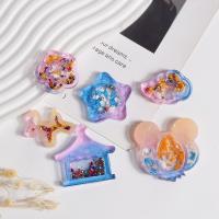 China DIY Crystal Dropper Pumpkin Cart Waffle Circus Tent Petal Balloon Wooden Horse Dog Quicksand Silicone Mold for sale